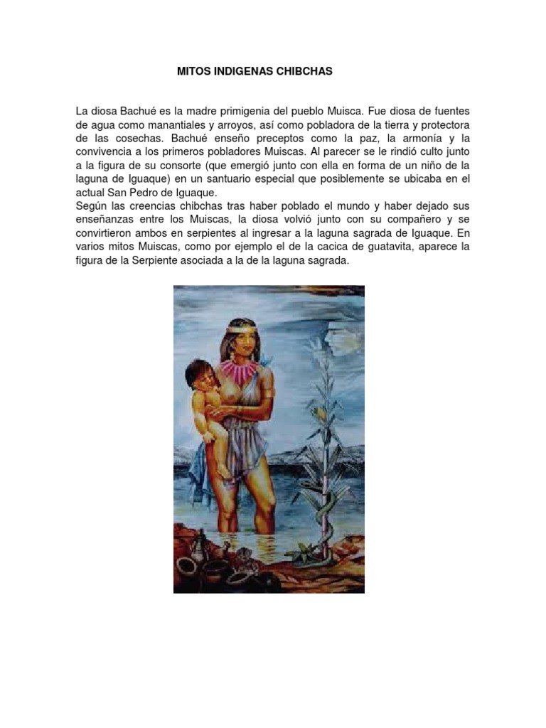 Mitos Indigenas Chibchas | PDF