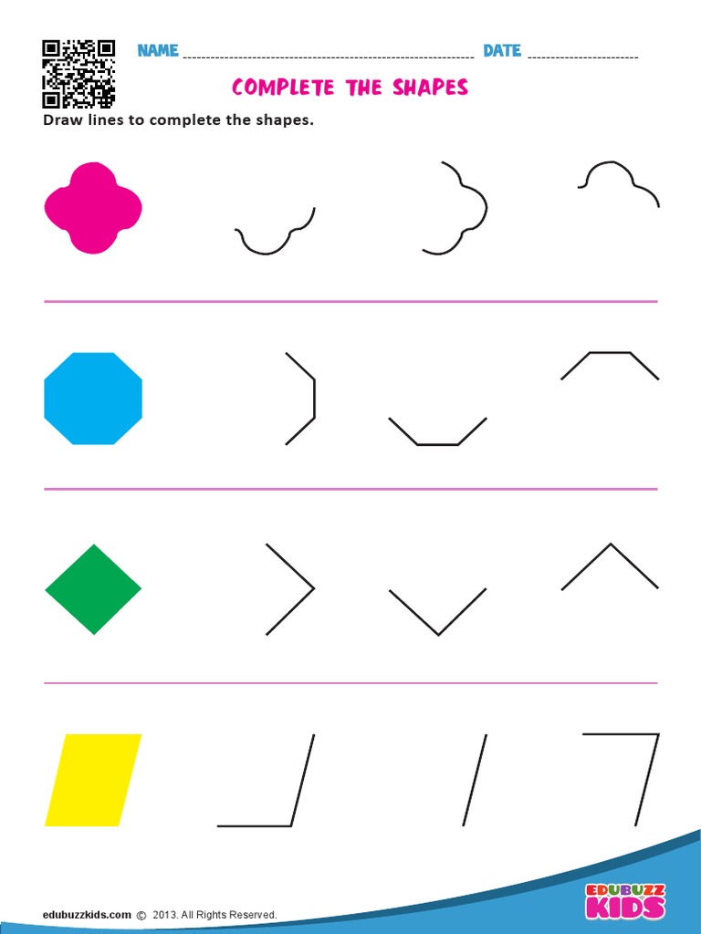 Complete The Shapes: Name Date | PDF | Career & Growth