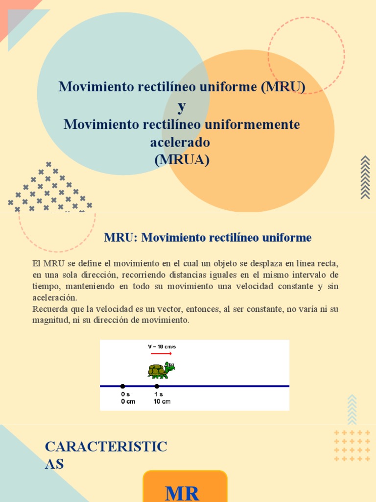 MRU y MRUA: Conceptos y Ejemplos | PDF | Aceleración | Velocidad