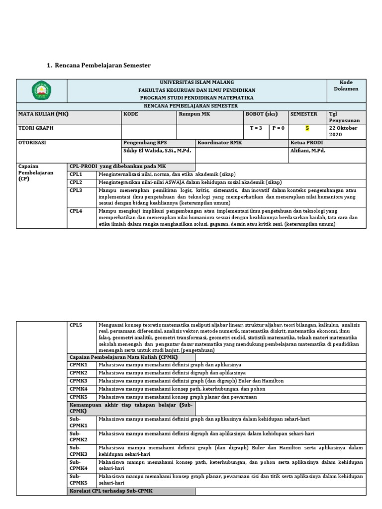 RPS Teori Graph | PDF | Seni