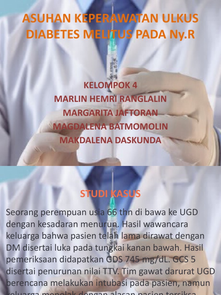 Askep Ulkus Diabetikum Kelompok 4 | PDF | Sains & Matematika