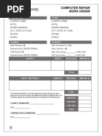 Computer Repair Checklist Template | PDF | Personal Computers ...