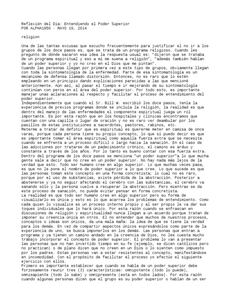 Tres Características de Un Poder Superior | PDF | Omnipotencia | Dios