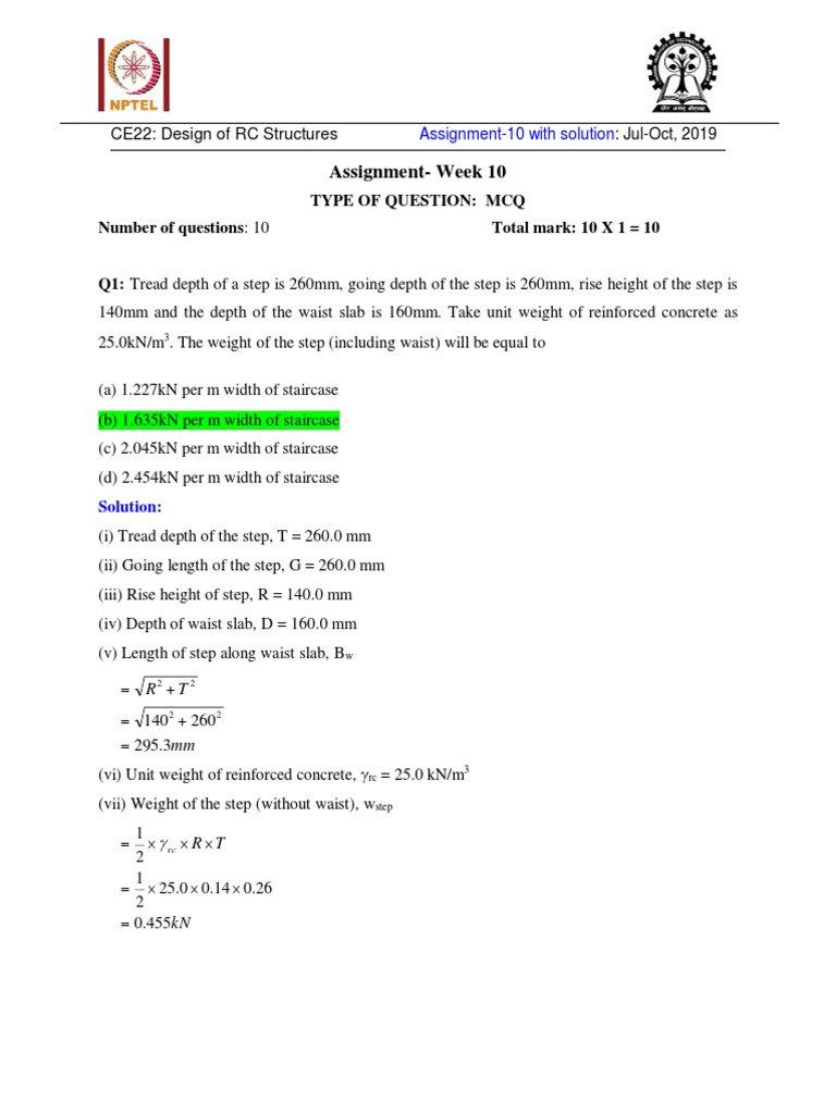 ASSIGNMENT 10 WITH SOLUTION - Final | PDF | Codes Of Conduct | Stairs
