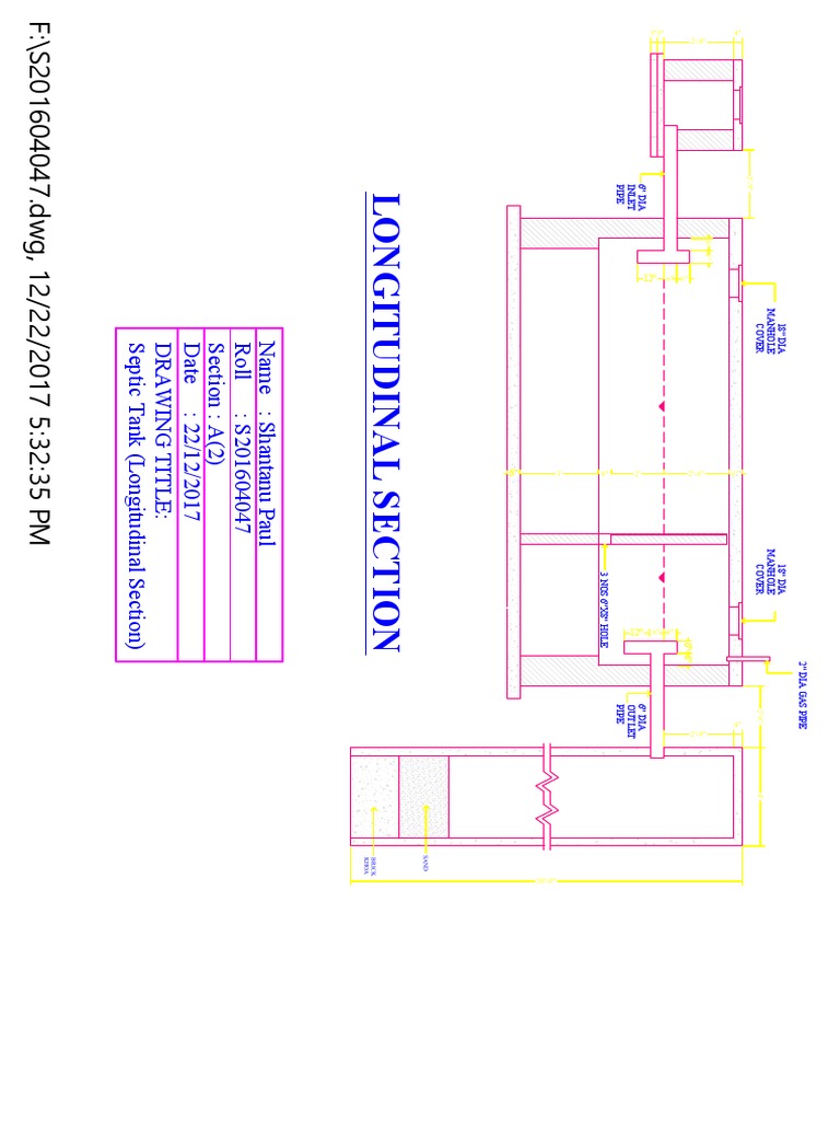 Septic Tank Longitudinal Landscape | PDF | Nature