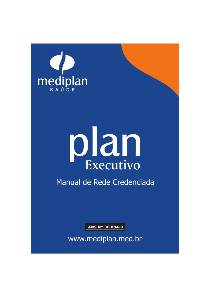 Manual da Rede Credenciada Mediplan | PDF | Hospital | Remédio