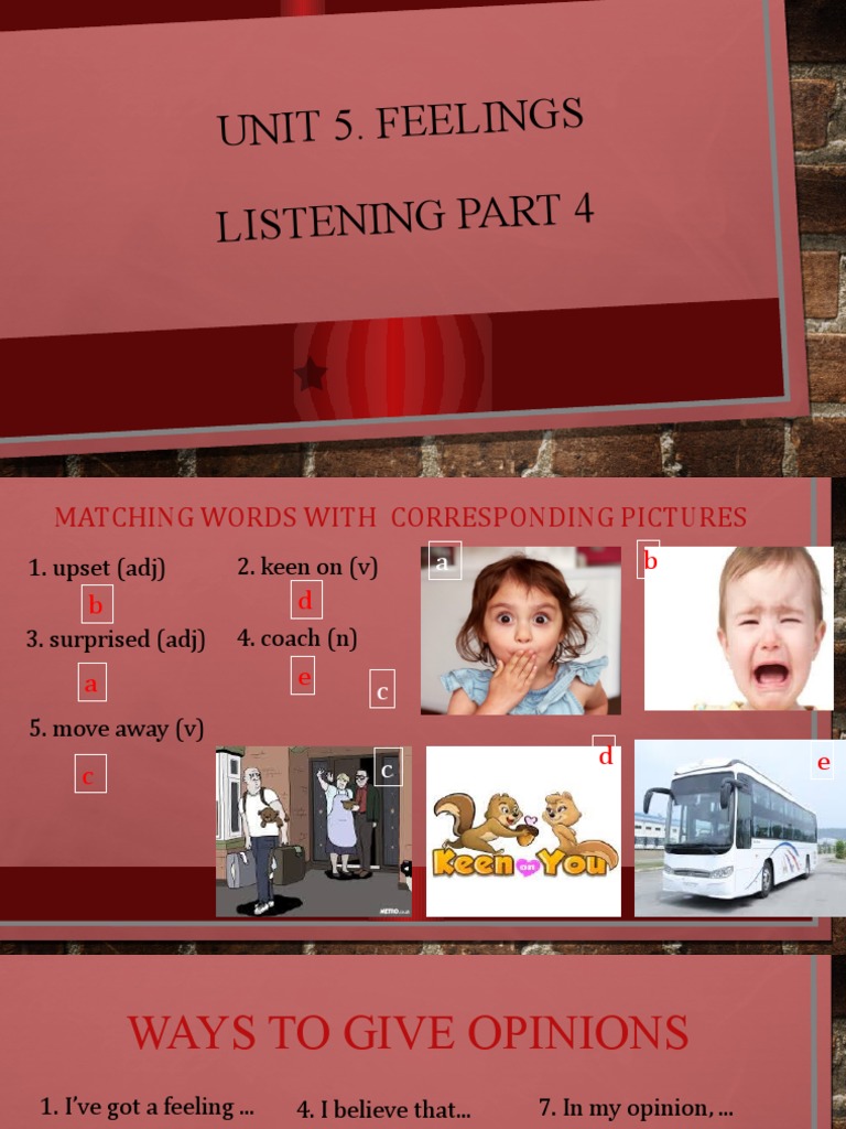 Feelings and Opinions Exercise | PDF | Foreign Language Studies | Self ...