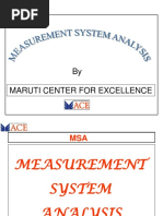 MSA R&R Work Instruction Guide | PDF | Sampling (Statistics) | Measurement