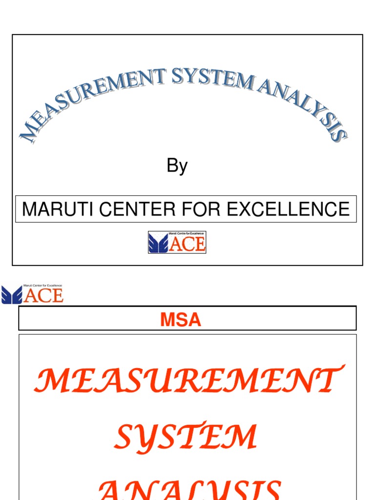 MSA Training PPT 14-07-2020 PDF | PDF | Accuracy And Precision | Statistics