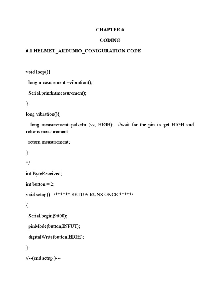 Coding Screenshots Smart Helmet | PDF | Electronics | Computer Architecture