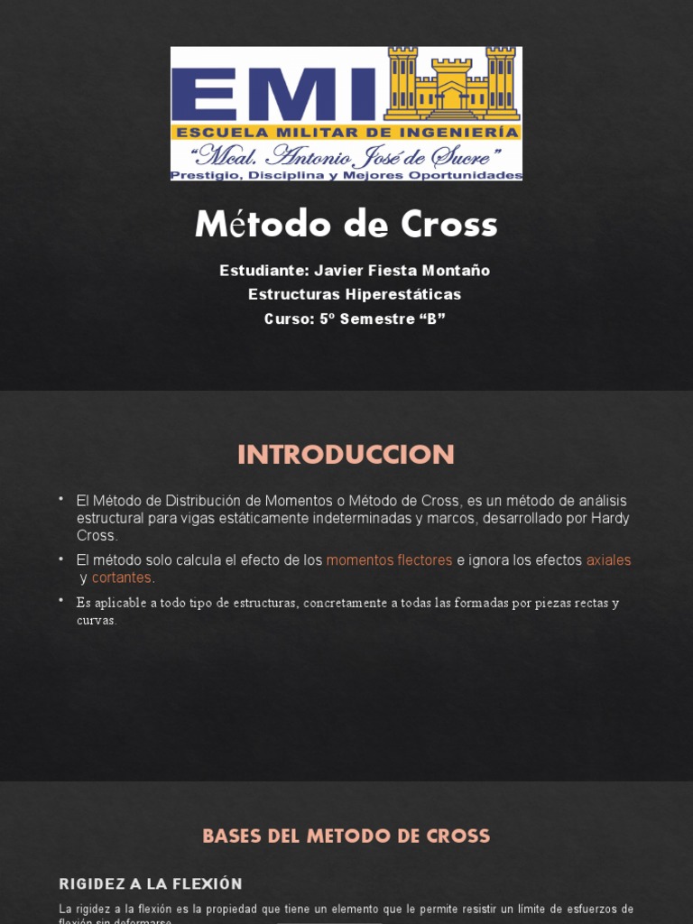 Metodo de Cross | PDF | Rigidez | Ingeniería de Edificación