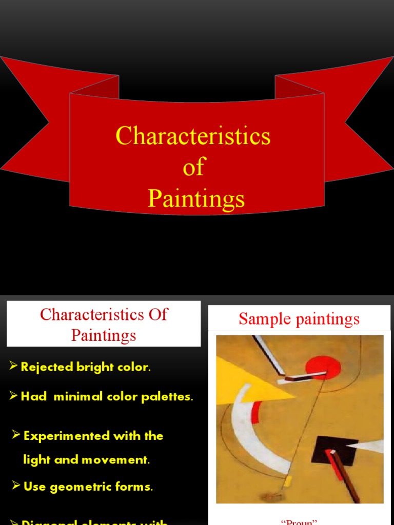 Characteristics of Paintings | PDF | Art Movements | Plastic Arts