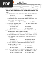 Grade 6 Amharic Model Exam | PDF