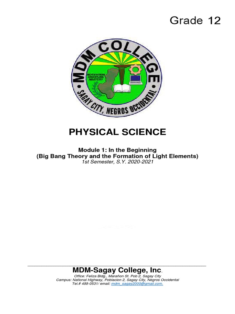 Module 1 - Physical Science | PDF