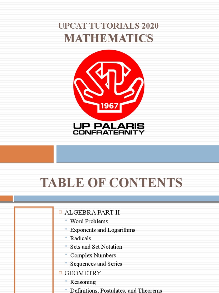 Masterful Mathematics: A Comprehensive Guide to UPCAT Algebra II and ...