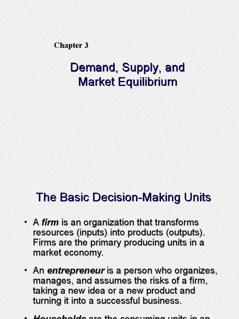 Demand, Supply, and Market Equilibrium | PDF | Supply (Economics) | Demand