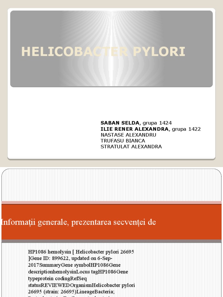 Helicobacter Pylori | PDF