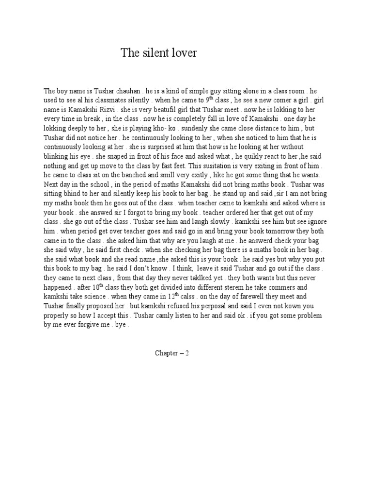 The Silent Lover | PDF