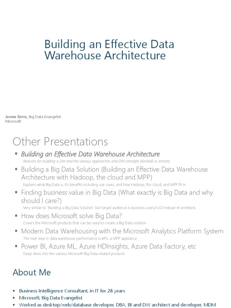 Datawarehouse Architecture | PDF | Data Warehouse | Databases