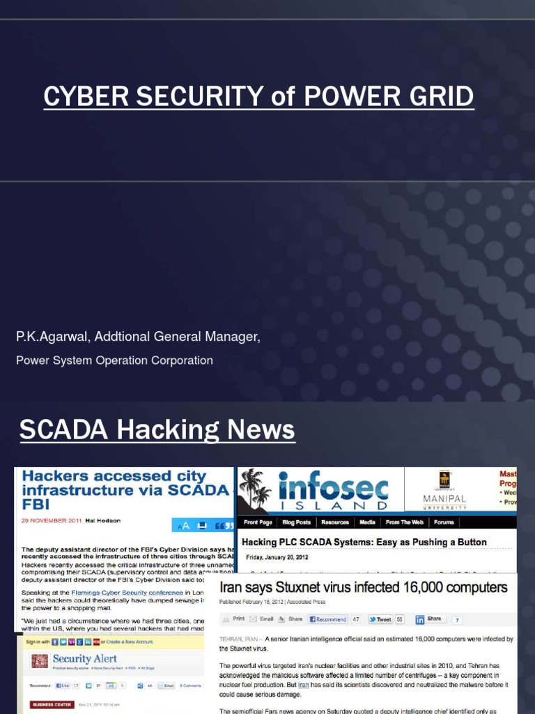 CYBER SECURITY KEY TO POWER GRID | PDF | Computer Security | Security