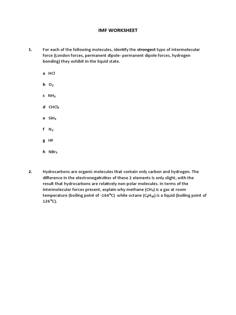 End of IMF Worksheet | PDF