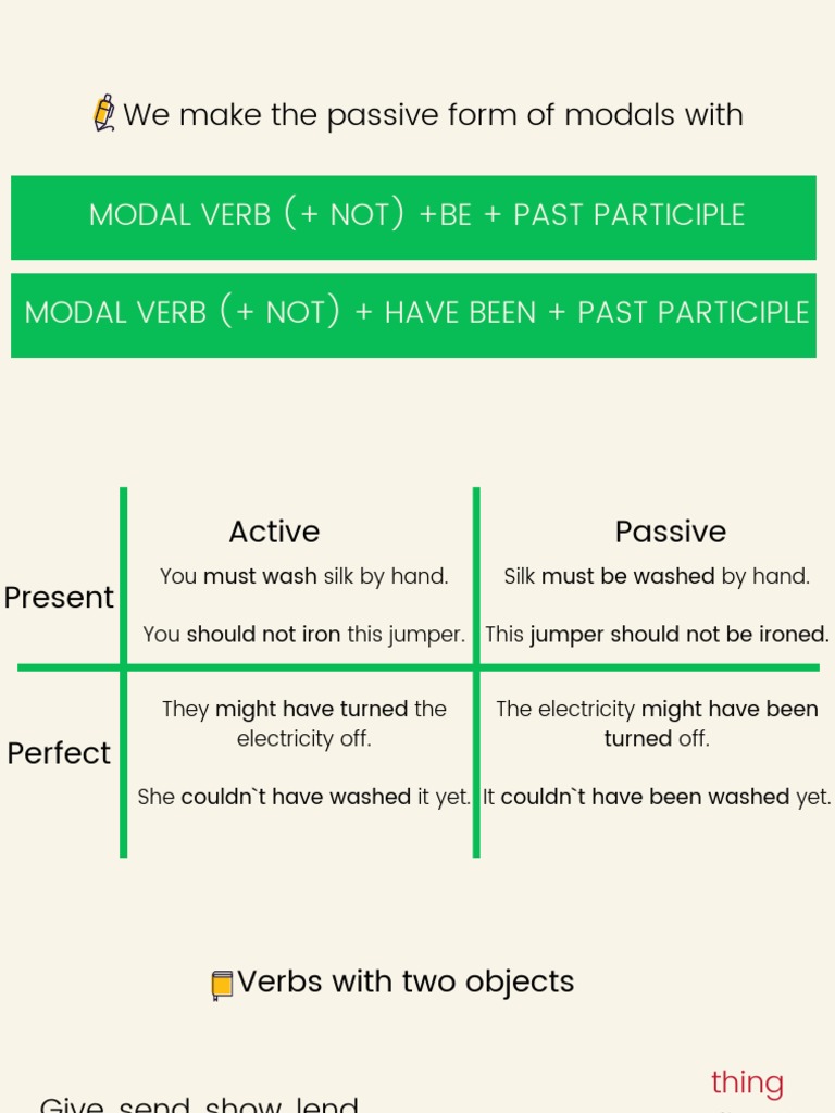 Passive Structures PDF | PDF | Verb | Object (Grammar)