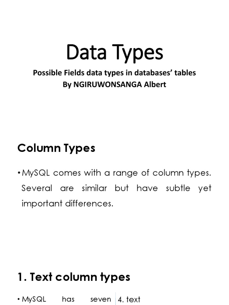 Data Types Pdf Integer Computer Science Arithmetic