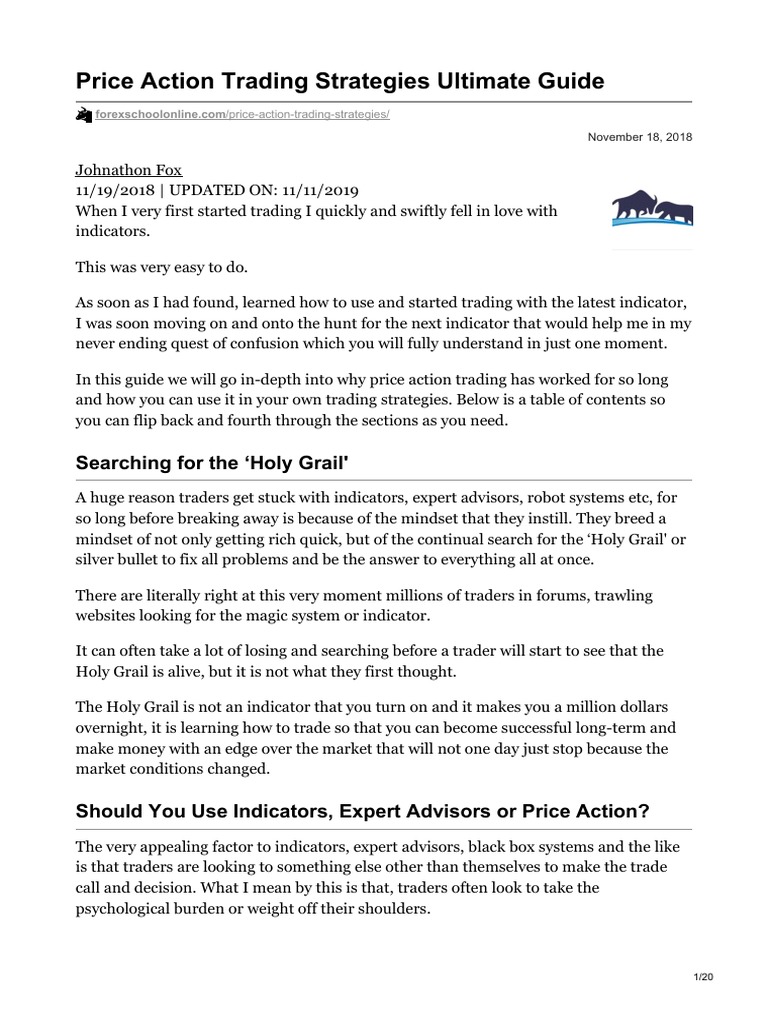 Price Action Trading Strategies Ultimate Guide | PDF | Financial ...