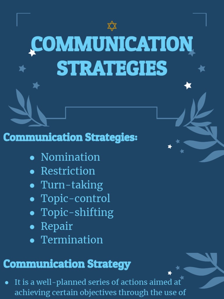 Communication Strategy | Download Free PDF | Conversation | Communication