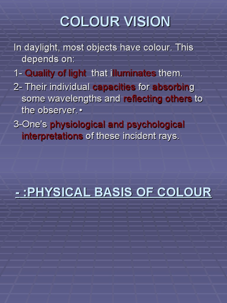 15 Color Vision | PDF | Color | Visual Perception