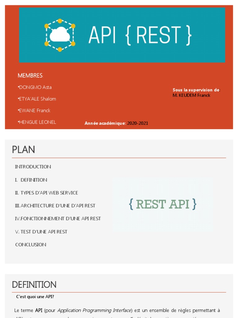 API REST Bon | PDF | Transfert d'État représentationnel | Interface de ...