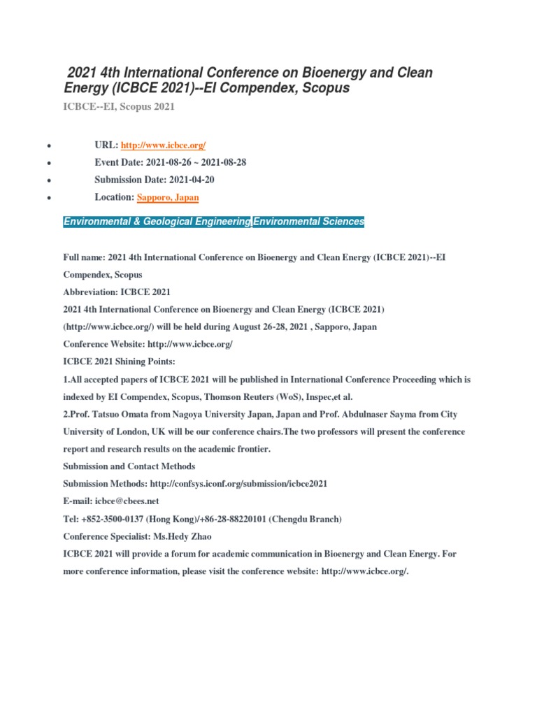 2021 International Call Paper | PDF | Inquiry | Academia