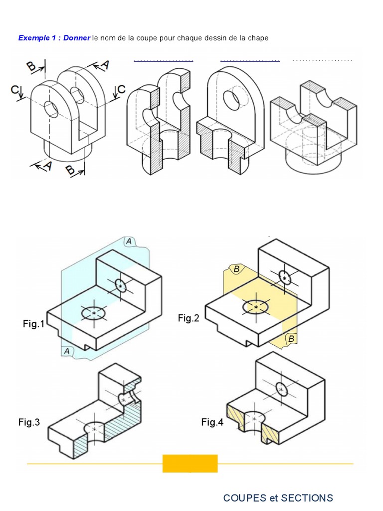 Coupes Et Sections Exercices | PDF | Méthodes et références pédagogiques