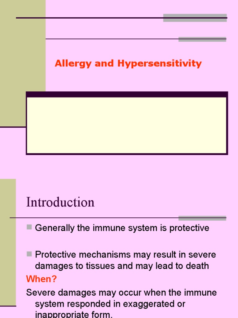 Allergy and Hypersensitivity | PDF | Allergy | Immune System