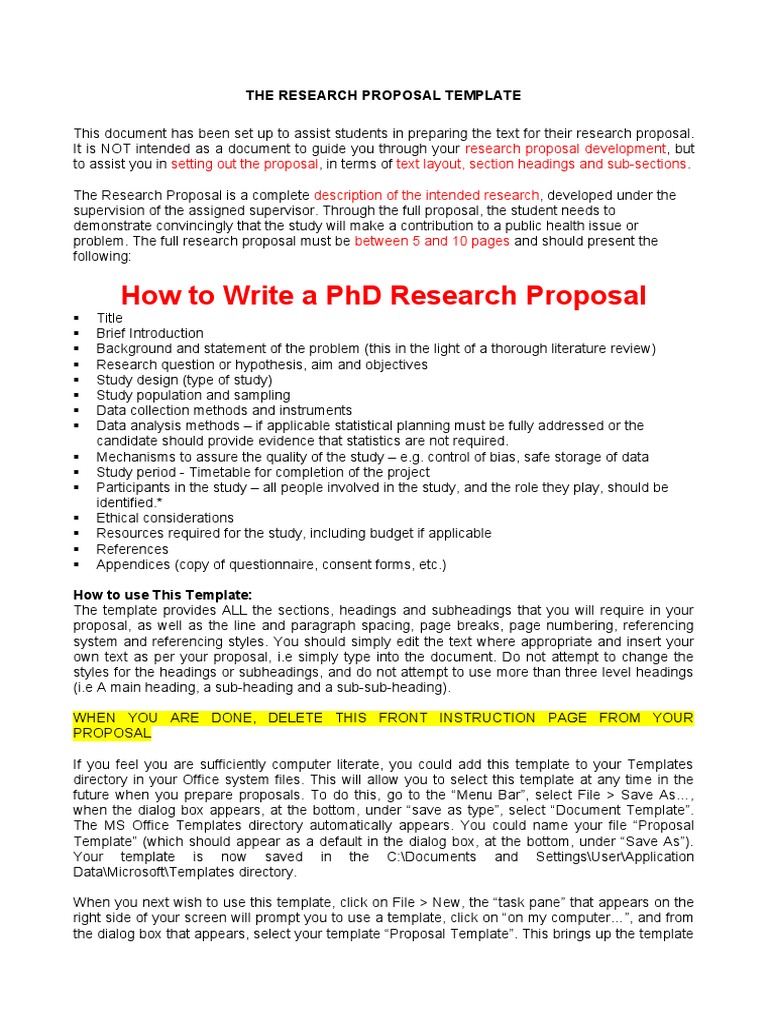 How To Write A PHD Research Proposal | PDF | Computer File | Statistics