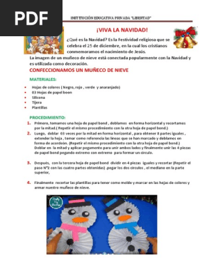 Mi Plantilla De Escritura De Muñeco De Nieve Nuevas Fichas De