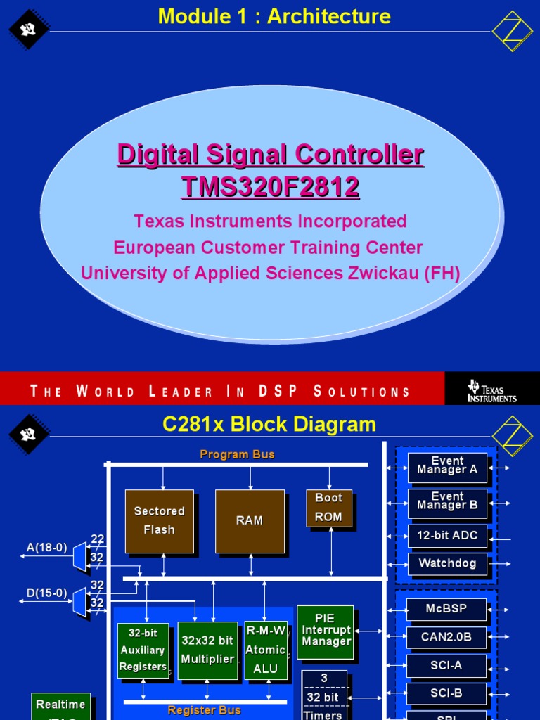 Digital Signal Controller TMS320F2812 | PDF | Booting | Central Processing Unit
