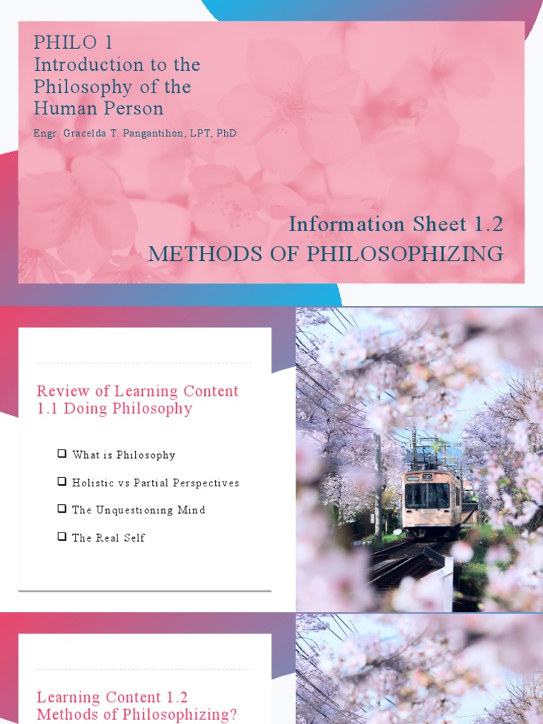 Philo Subject LM1.2 Methods of Philosophizing | Download Free PDF ...