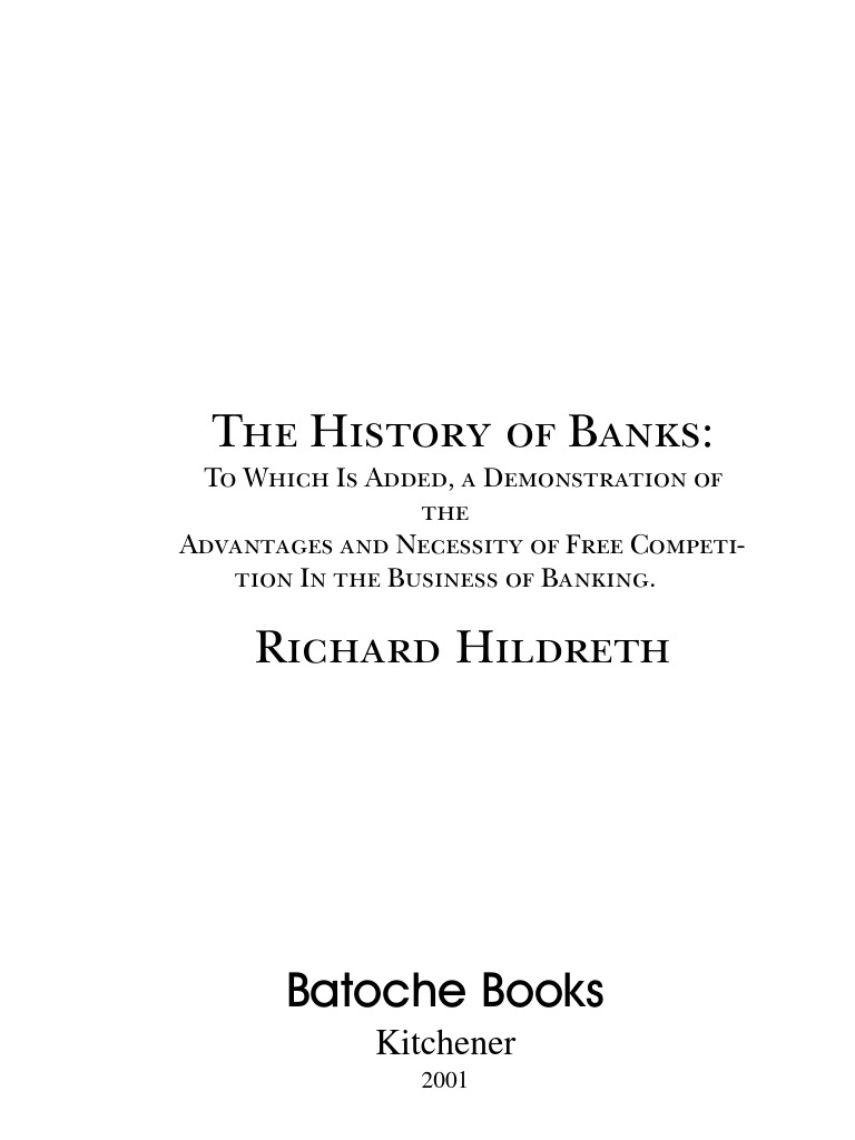 The History of Banks | PDF