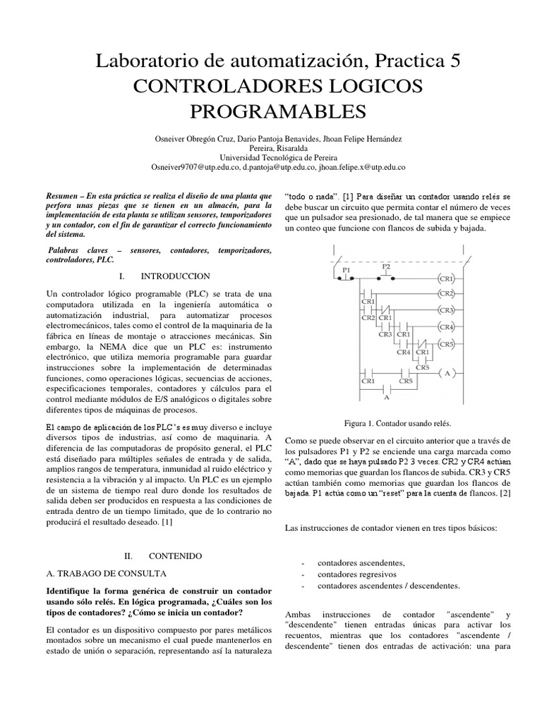 Controladores Logicos Programables | PDF | Controlador lógico programable | Ingenieria Eléctrica