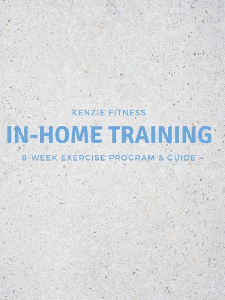 8 Week In-Home Training Program (6 Pages) | PDF | Determinants Of ...