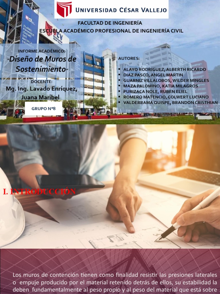 Diseño de Muros de Sostenimiento | PDF | Fundación (Ingeniería) | Hormigón