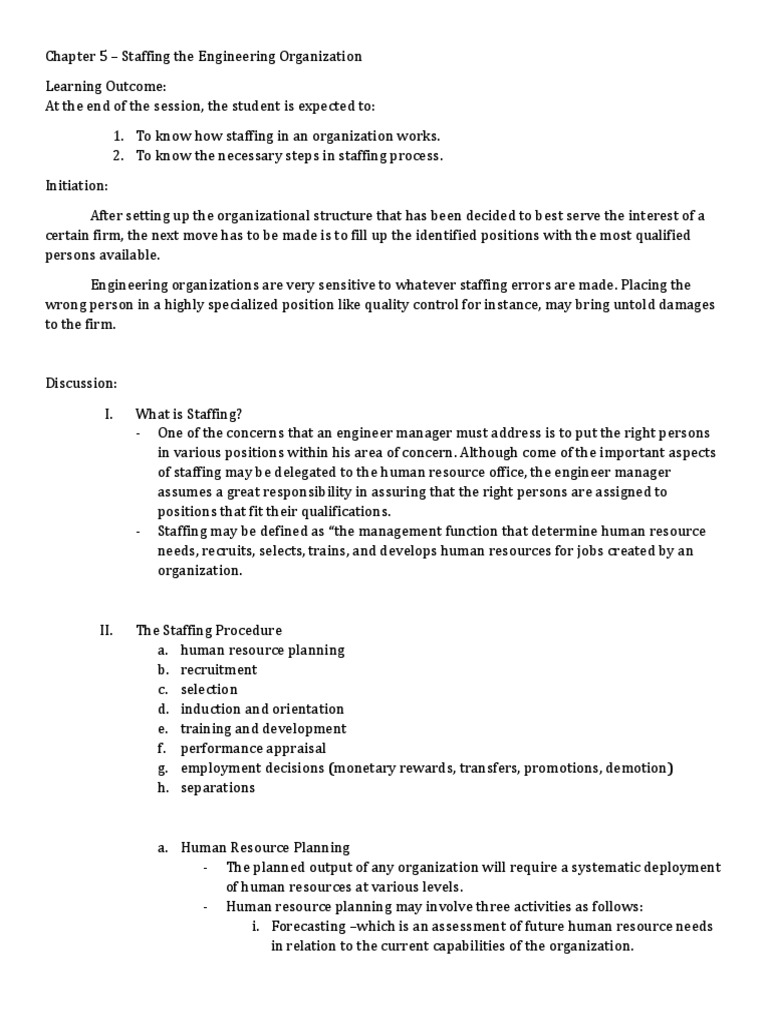 Chapter 5 - Engineering Management | PDF | Performance Appraisal ...