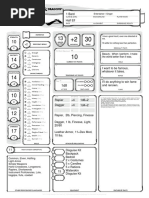 Condensed NPC Character Sheet 5E | PDF