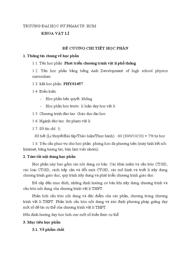 ĐC - PHÁT TRIỂN CHƯƠNG TRÌNH VLPT | PDF