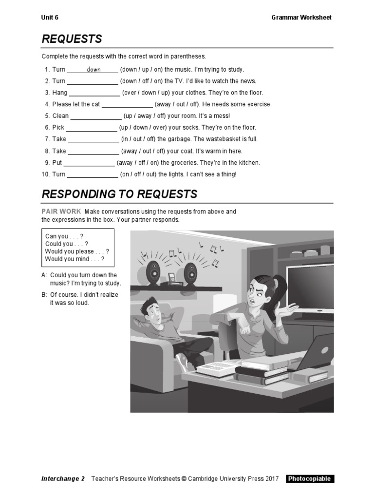 Interchange5thEd Level2 Unit06 Grammar Worksheet | PDF | Foreign Language Studies