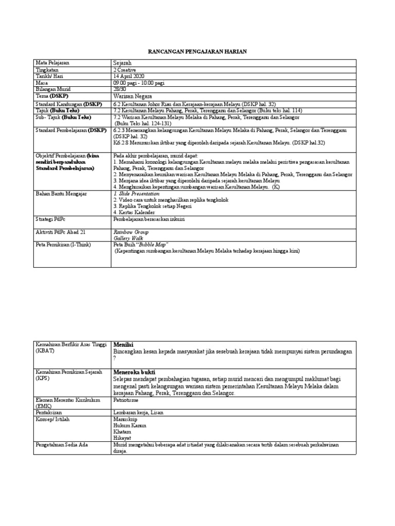 RPH 1jam PDF