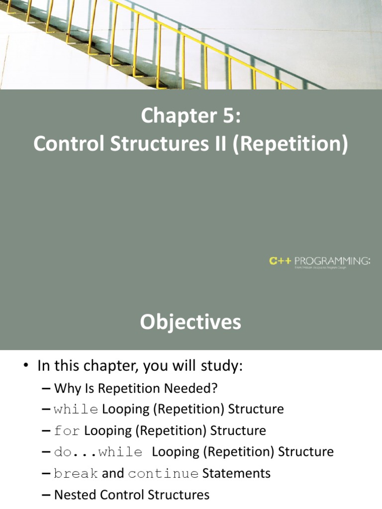 Chapter 5: Control Structures II (Repetition | PDF | Control Flow | Applied Mathematics