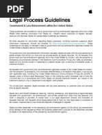 Apple Legal Process Guidelines for Florida | PDF | I Cloud | Ios