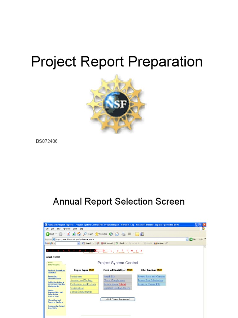 Project Report Preparation | PDF